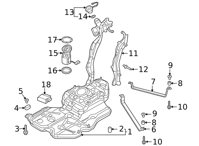 3QF919087E Модуль подачи топлива с топливным фильтром VAG | Запчасти на ...