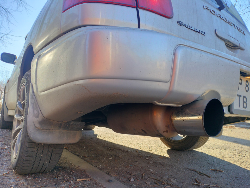 HKS Hi power ️Apexi Dunk Megaphone — Subaru Forester (SF), 2 л, 1998 ...