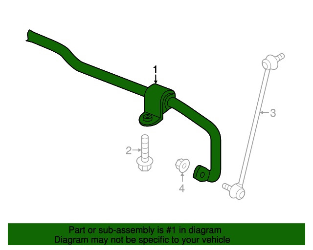 3QF411303S Suspension Stabilizer Bar VAG | Запчасти на DRIVE2