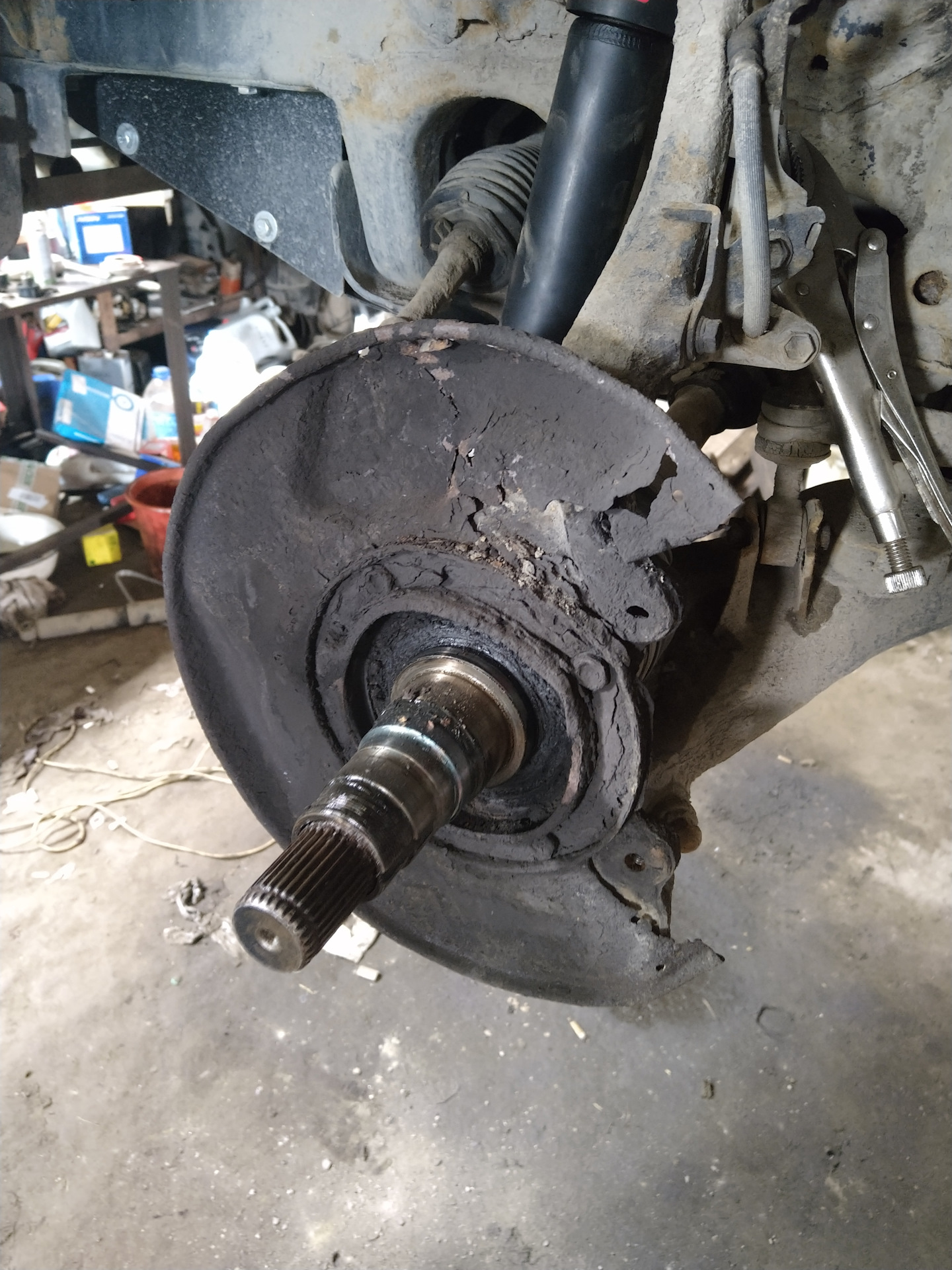 Обновление торомозной системы — Toyota Land Cruiser 100, 4,7 л, 2006 ...