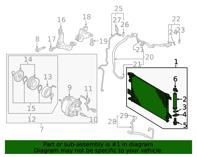 7812A274 РАДИАТОР КОНДИЦИОНЕРА ASX GA1W, DELICA D5 CV5W, GALANT FORTIS ...