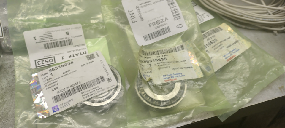 96316634 Комплект подшипника ступицы колеса GM | Запчасти на DRIVE2