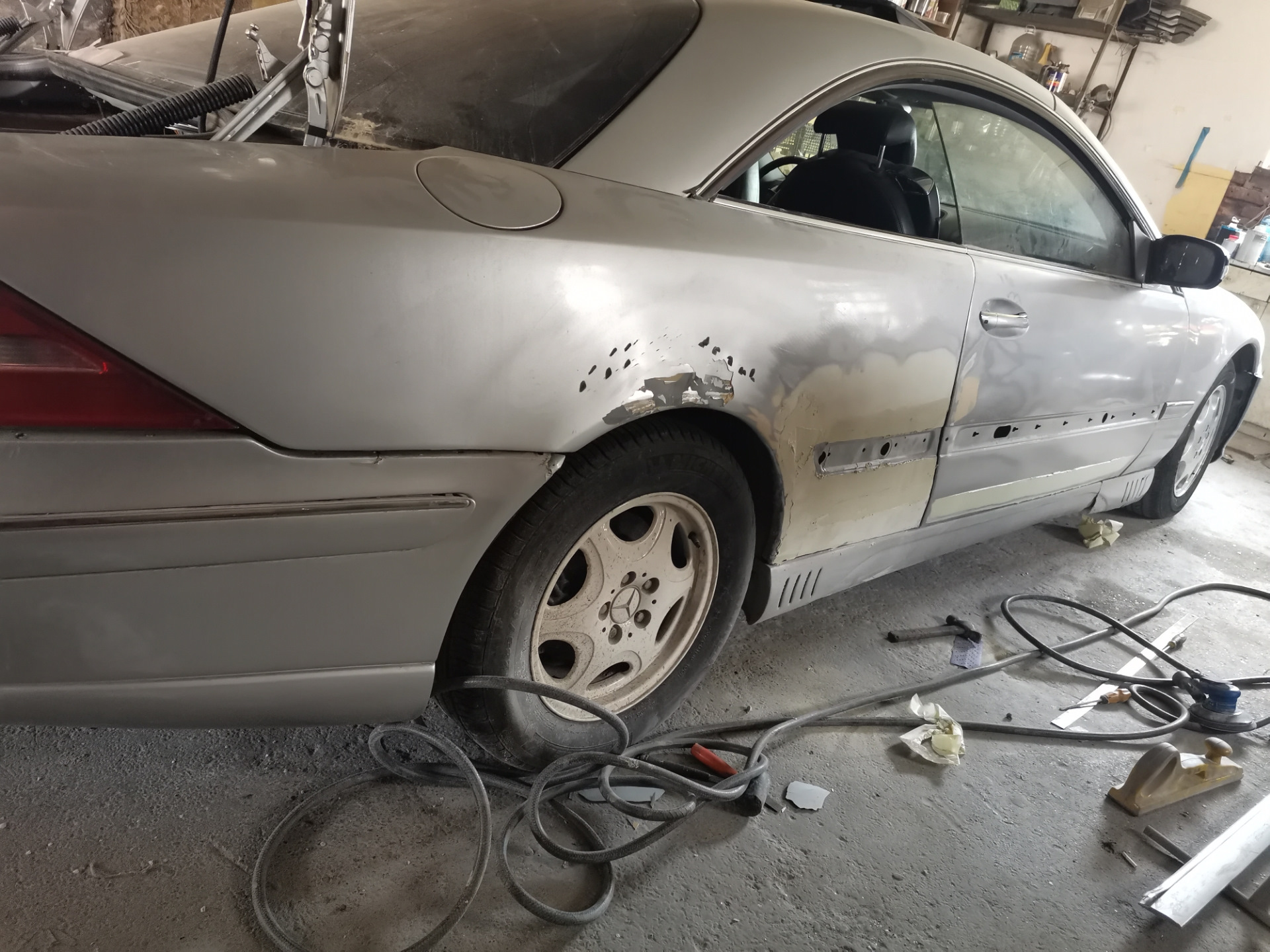 Отдал на рихтовку и покраску — Mercedes-Benz CL (W215), 5 л, 1999 года ...