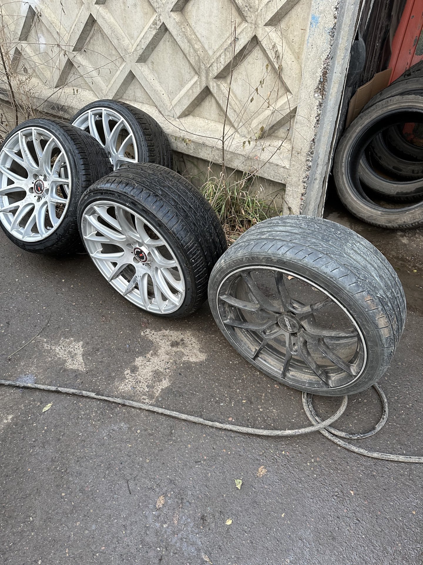 Rays Volk G025 R19 + Yokohama Advan Fleva V701 — Skoda Octavia A7 Mk3, 1,8 л, 2013 года ...