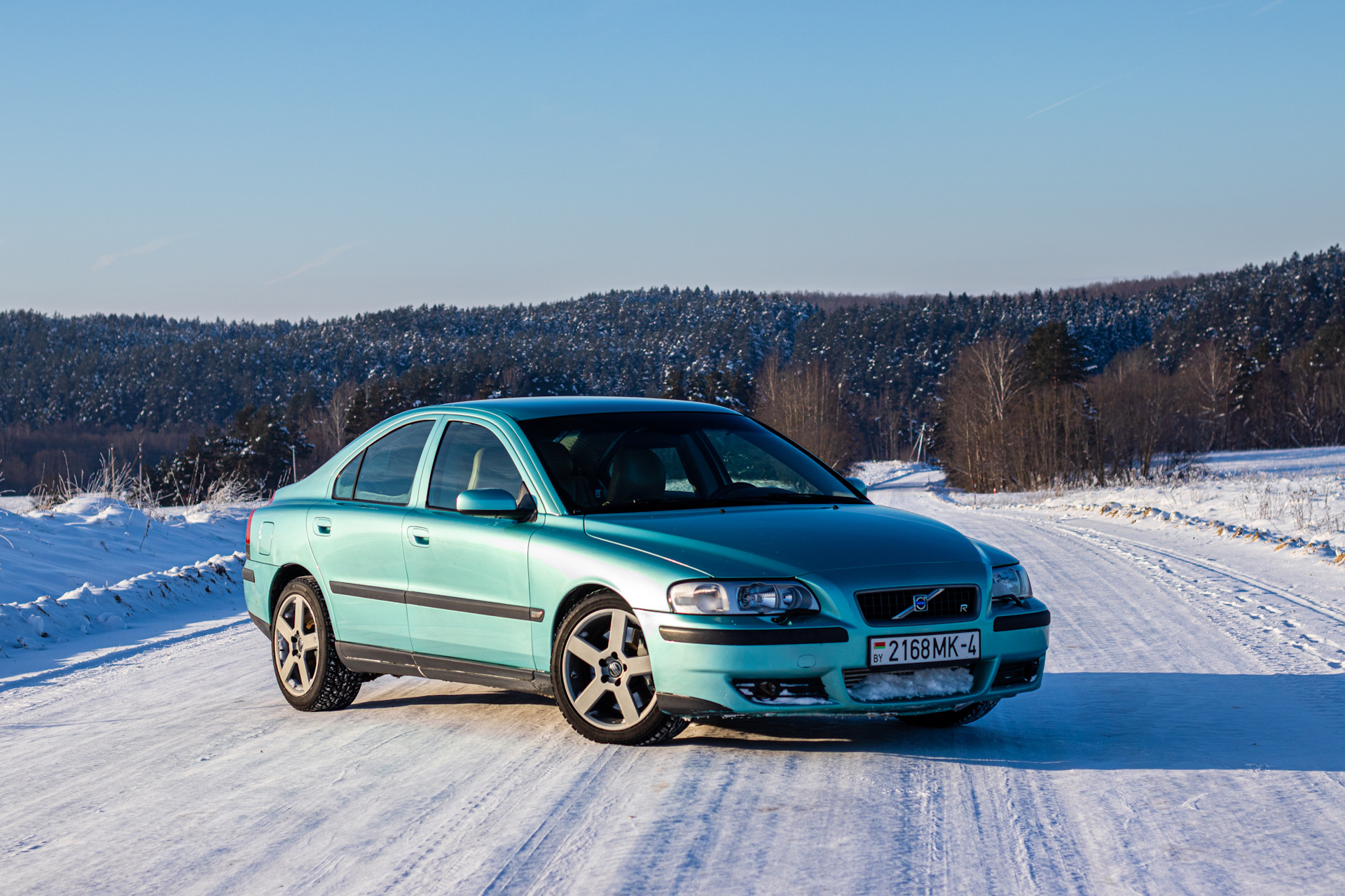 Winter and Volvo S60R Flash Green — Volvo S60 R, 2,5 л, 2003 года ...