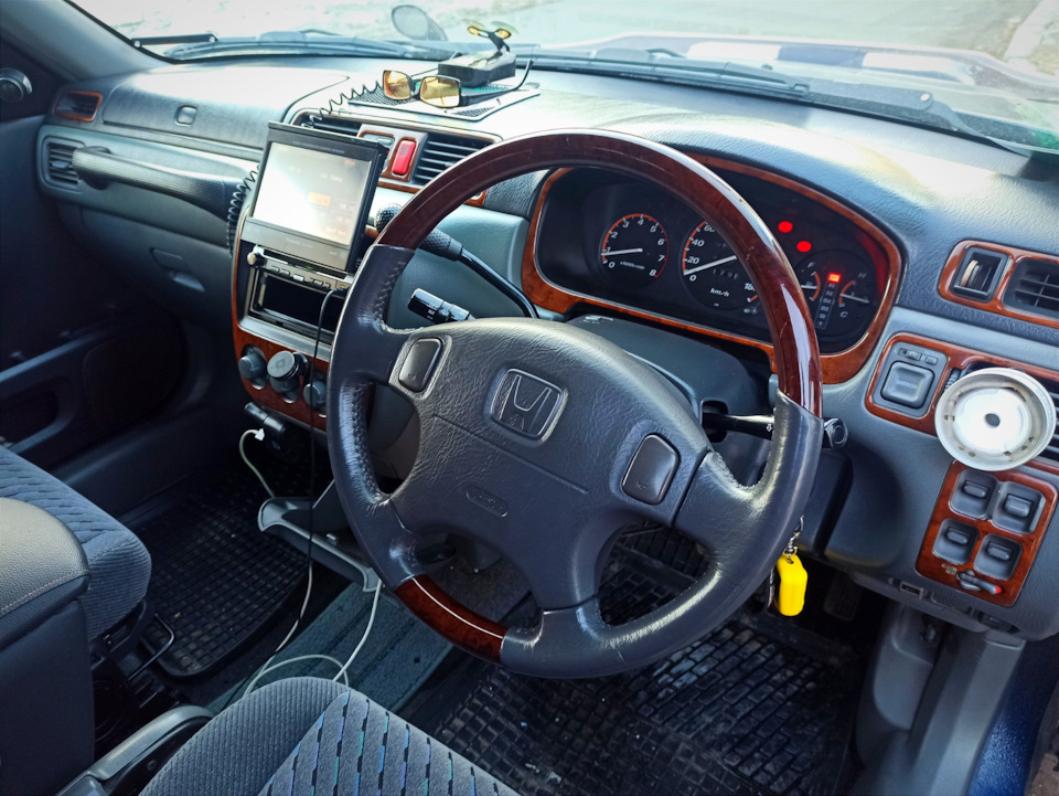 Руль под дерево "косточка" — Honda CR-V (RD1/RD2), 2 л, 1999 года ...