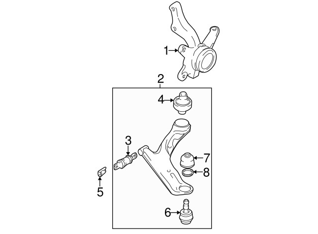 545303B000 Шаровая опора KIA HYUNDAI | Запчасти на DRIVE2