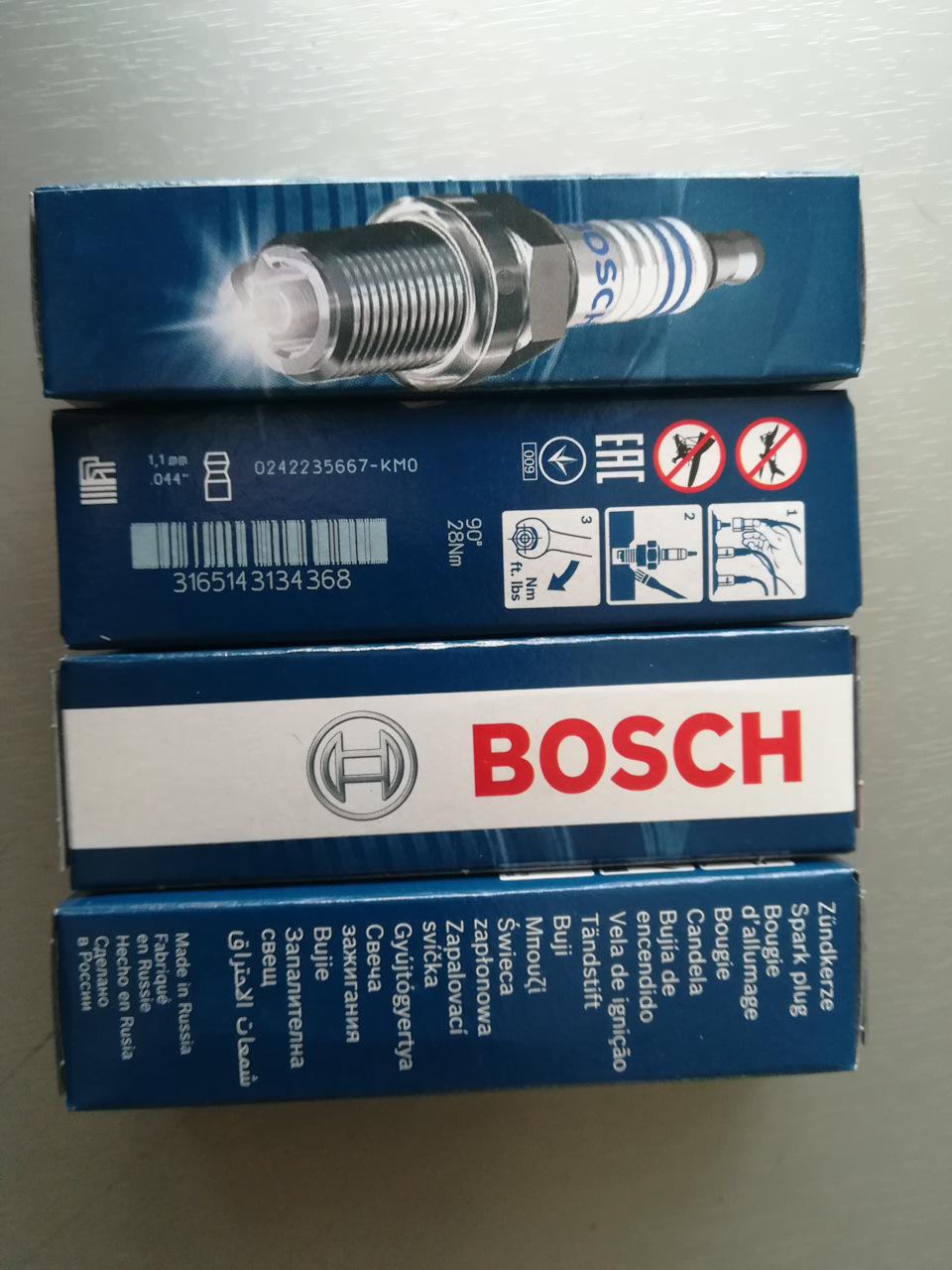 0242235667 Свеча зажигания BOSCH | Запчасти на DRIVE2