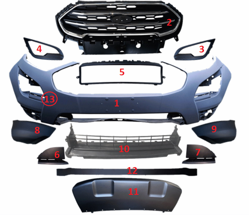 Запчасти передка ecosport rest — Ford EcoSport, 1 л, 2018 года ...