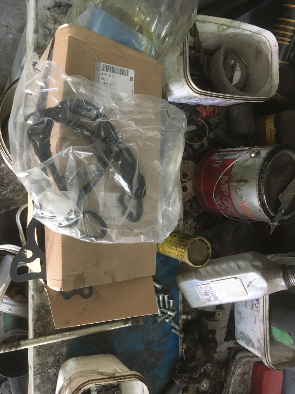 93191271 ЦЕПЬ ПРИВОДА ГРМ ( В КОМПЛЕКТЕ С НАТЯЖИТЕЛЕМ И ЗВЕЗДОЧКАМИ) GM ...