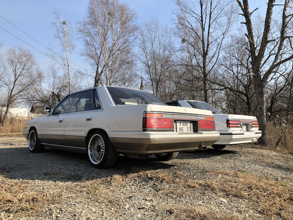 Два красавчика — Nissan Laurel (C32), 1,8 л, 1987 года | покатушки | DRIVE2