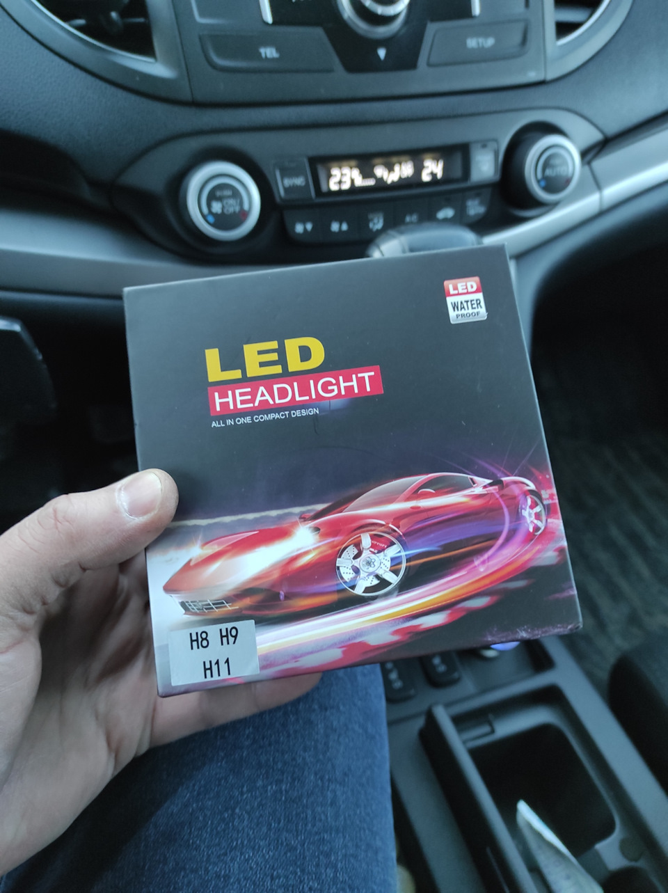 Диодные лампы в ближний свет. F5C против галогена — Honda CR-V (RM), 2 ...