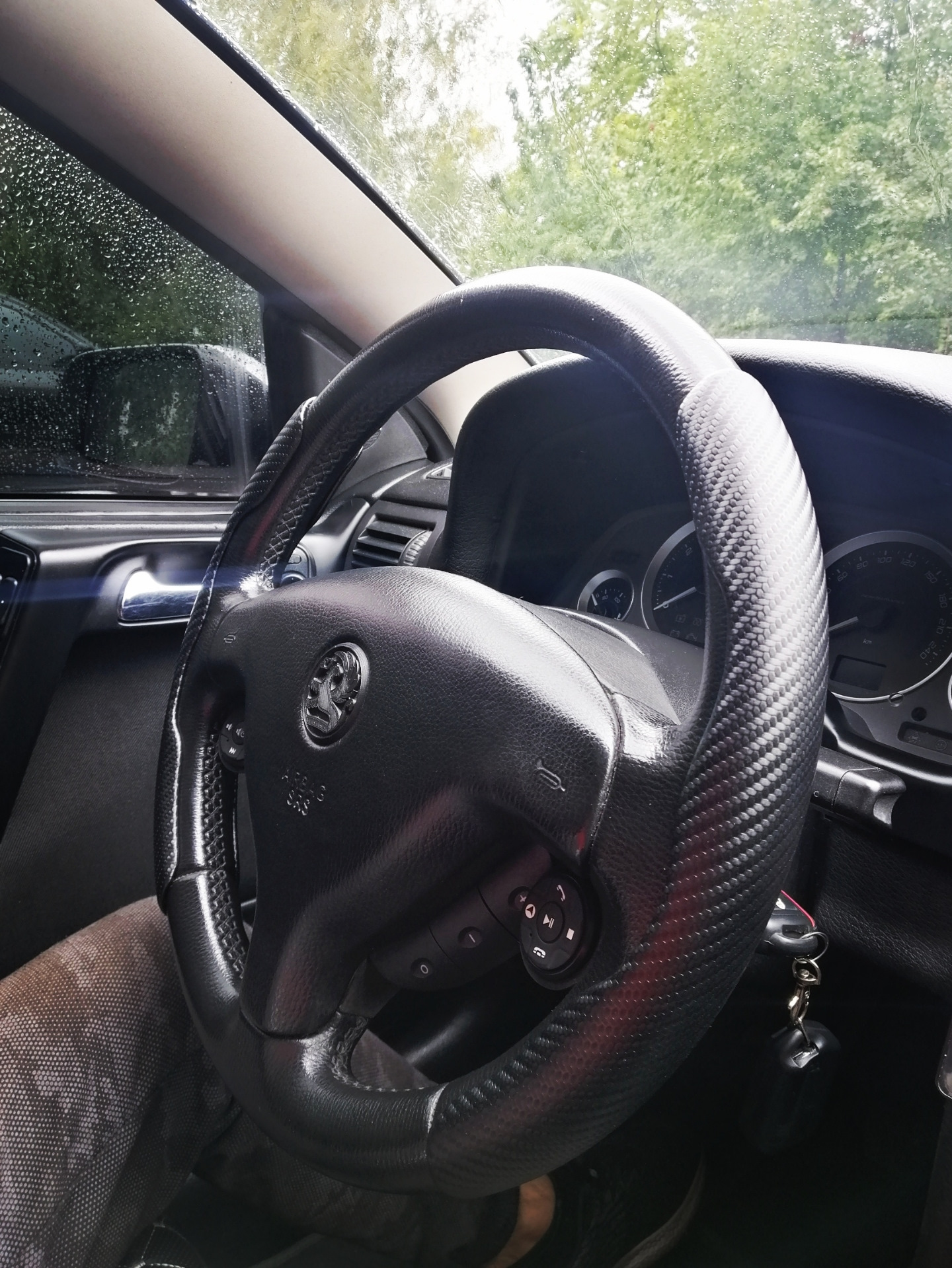 Карбон накладки на руль и кнопки на руль — Opel Astra G Coupe, 1,8 л ...