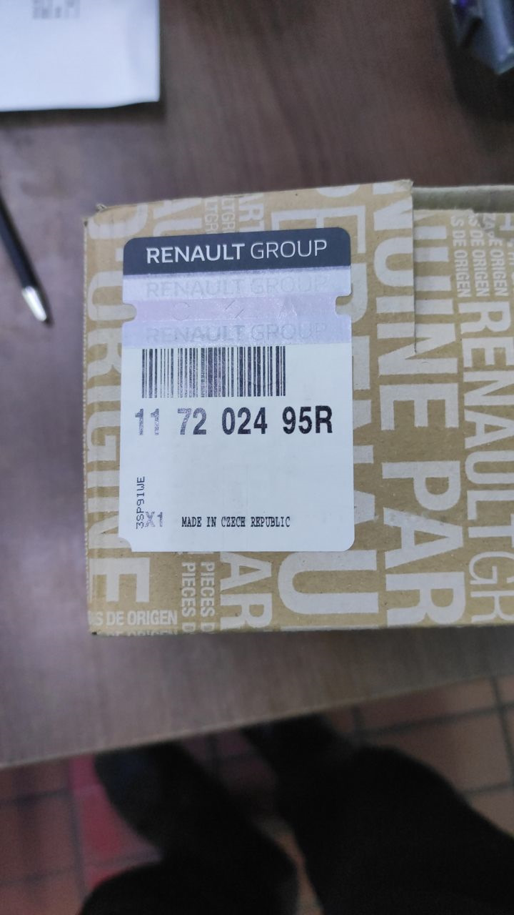 117202495R Комплект ремня генератора K9K RENAULT | Запчасти на DRIVE2