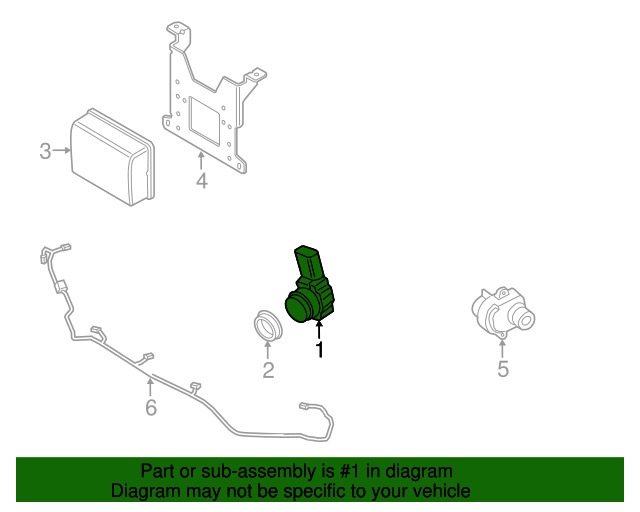 66209261630 Ультразвуковой преобразователь черн. BMW | Запчасти на DRIVE2