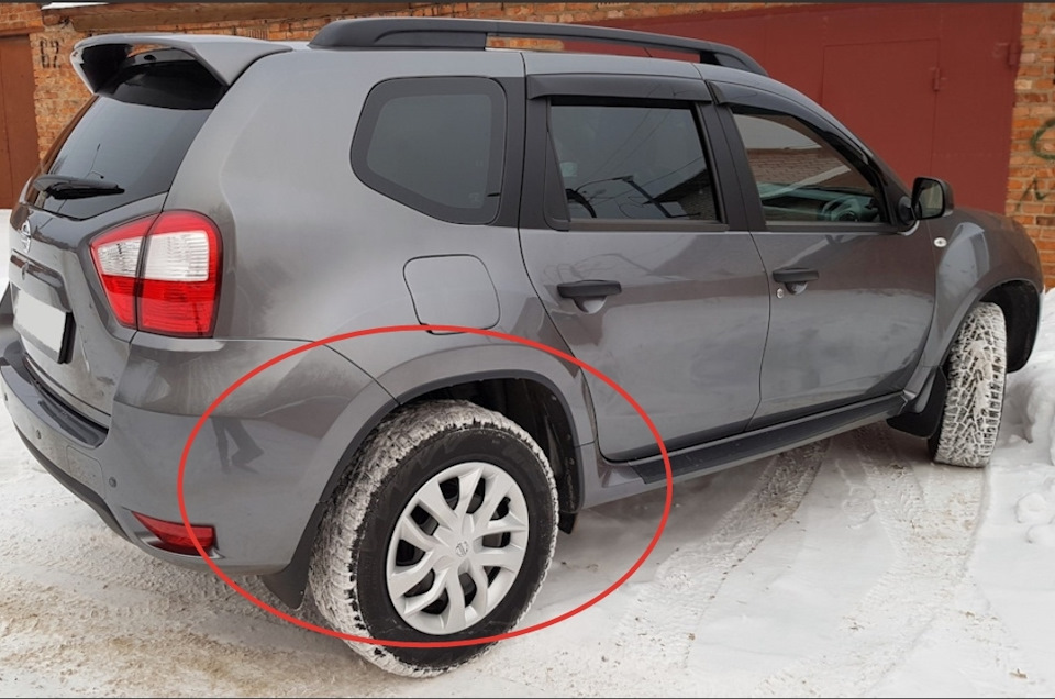 Накладки на арки — Renault Duster (1G), 2 л, 2016 года | тюнинг | DRIVE2
