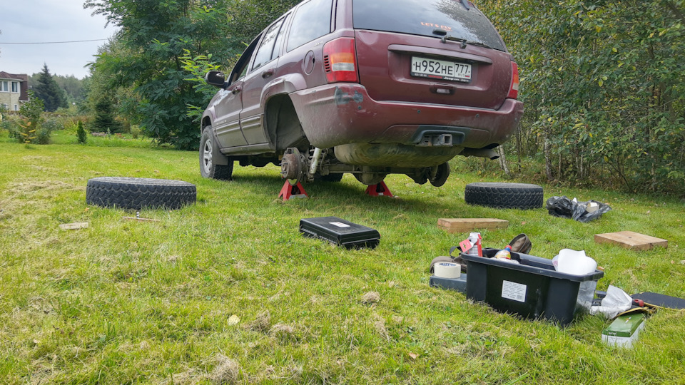 BB Lift или проставки +5 см — Jeep Grand Cherokee (WJ), 4,7 л, 1999 ...