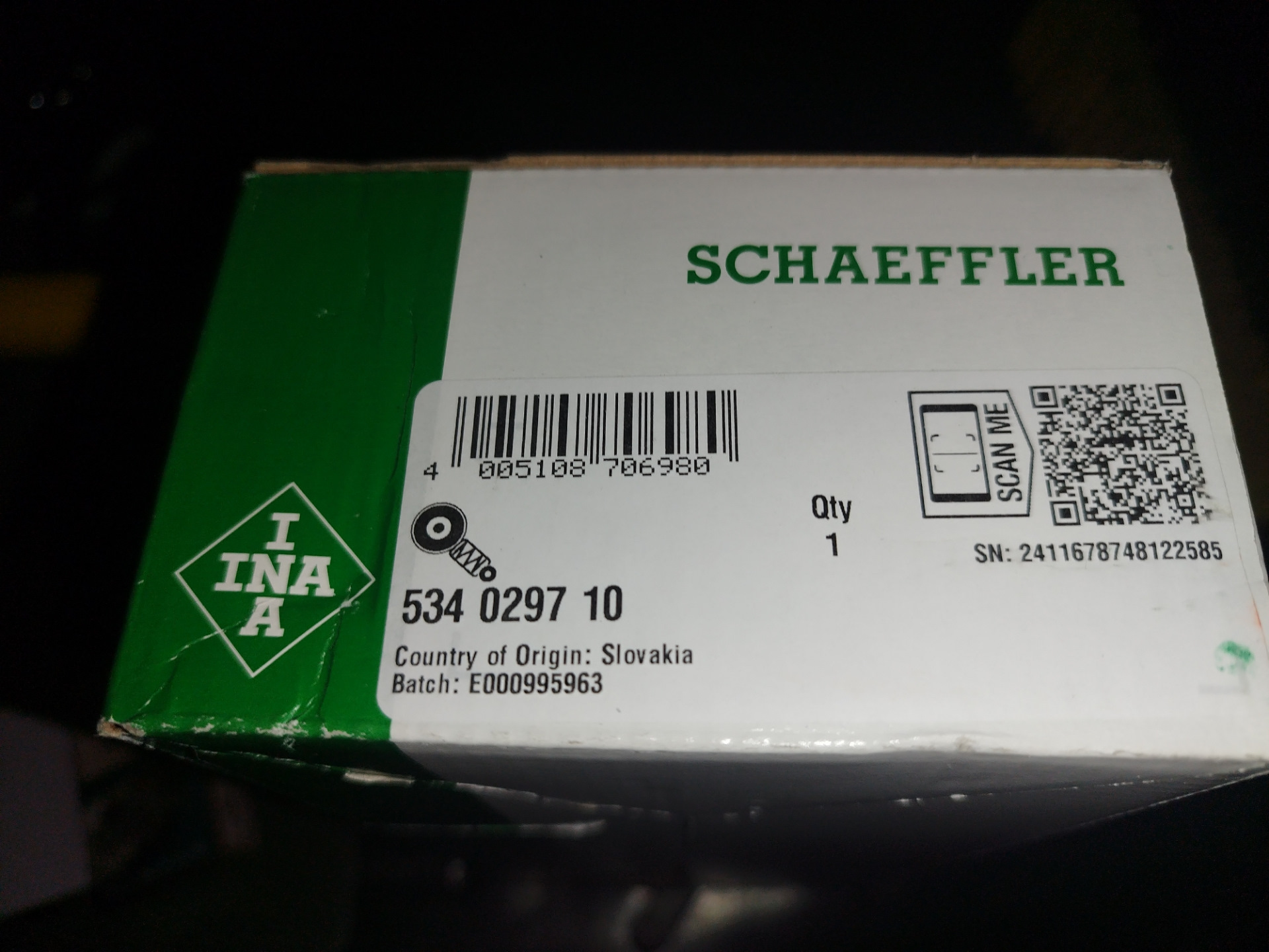 Натяжитель ремня INA. — SsangYong Actyon (1G), 2 л, 2008 года ...