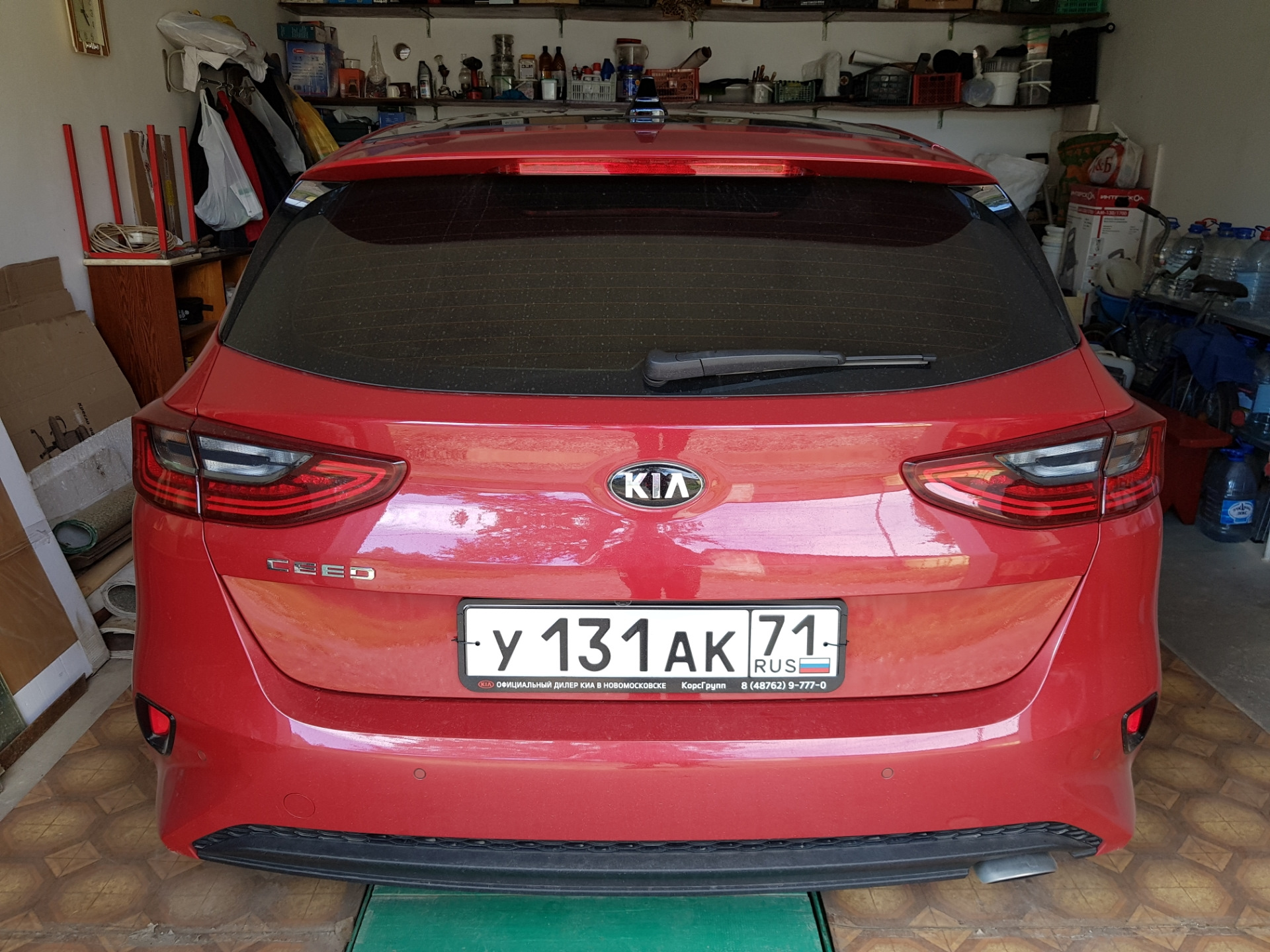 Силиконовые рамки госномера Nova Bright — KIA Ceed (3G), 1,4 л, 2020 года | тюнинг | DRIVE2