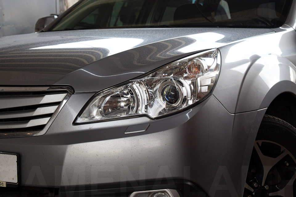 SUBARU OUTBACK B14 замена штатных линз на Hella F1 — ZAMENALAMP на DRIVE2