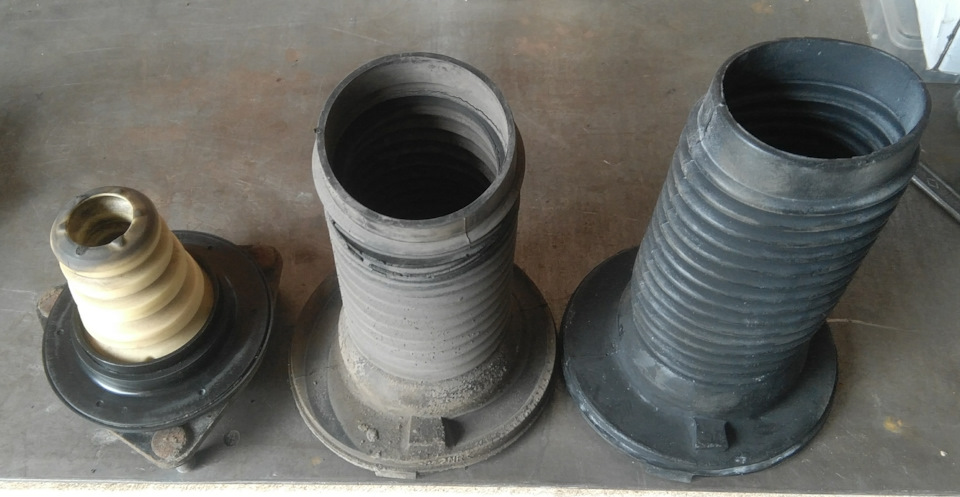 Замена пыльников передних амортизаторов — Mitsubishi Outlander (3G), 2 ...