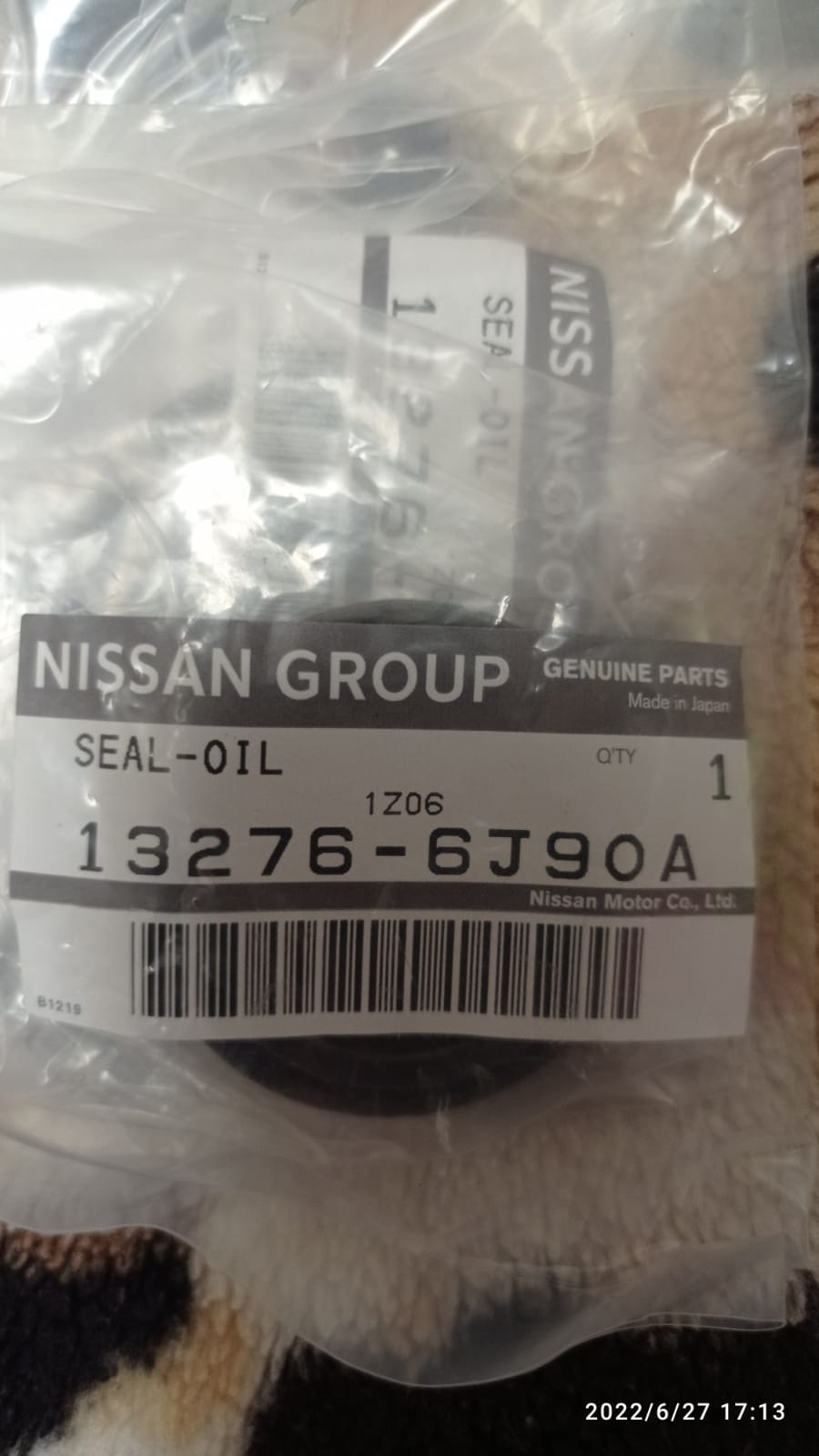 132766J90A КОЛЬЦО УПЛОТНИТЕЛЬНОЕ СВЕЧНОГО КОЛОДЦА. NISSAN INFINITI ...