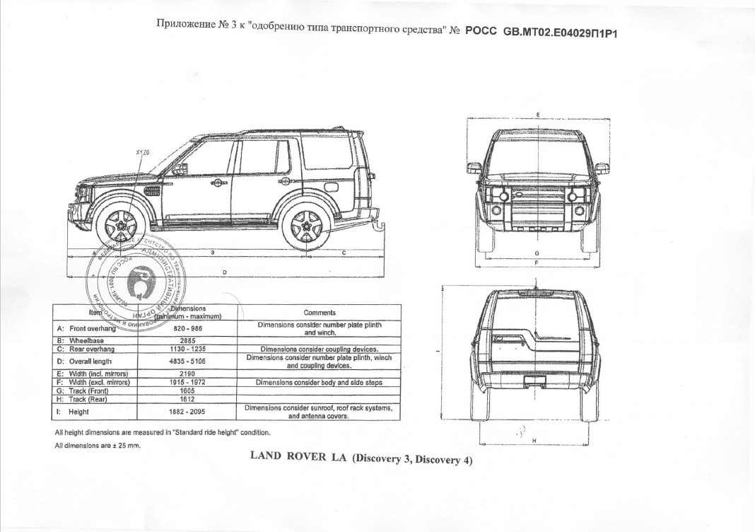 ОТТС Discovery 4 — Land Rover Discovery IV, 3 л, 2009 года | техосмотр ...