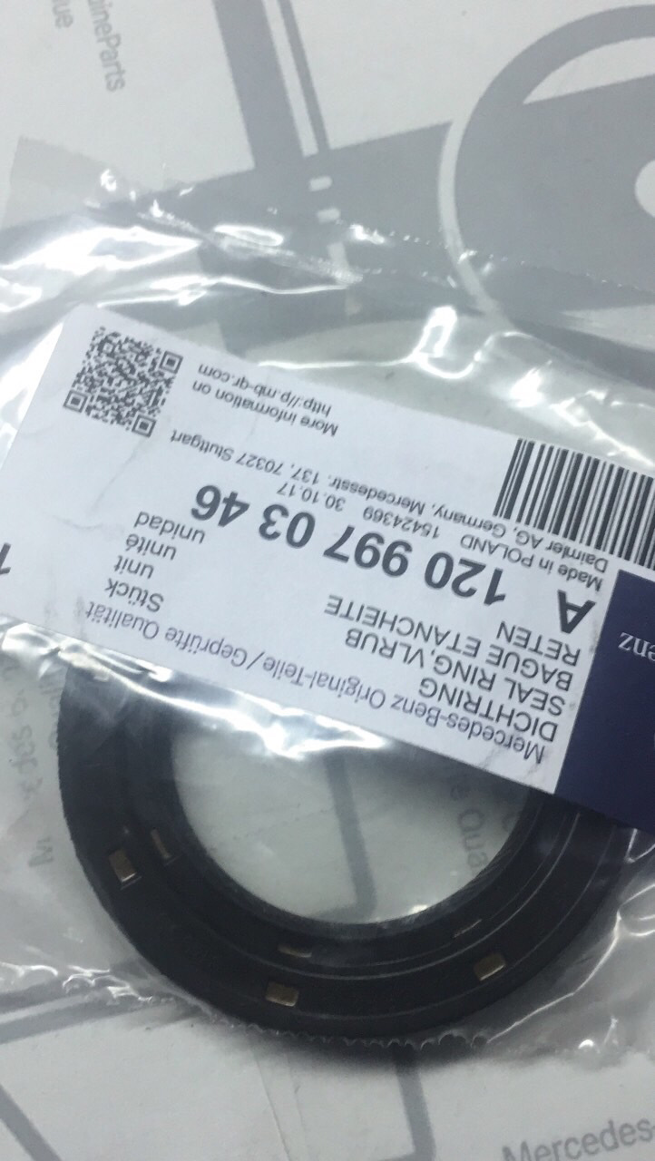 A1209970346 Кольцо уплотнительное крышки грм Mercedes | Запчасти на DRIVE2