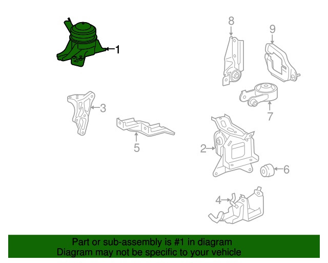 1230521220 Опора двигателя TOYOTA LEXUS | Запчасти на DRIVE2