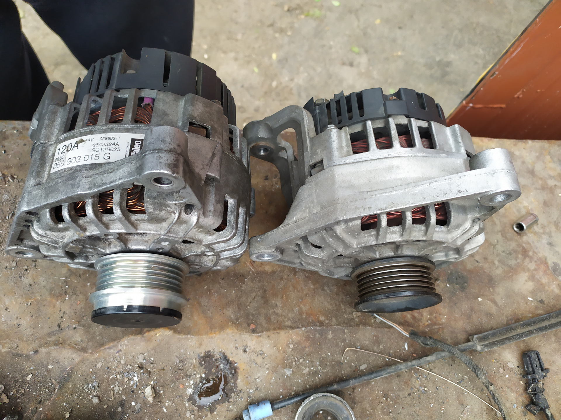 Генератор Valeo 120A — Volkswagen Passat B5, 1,8 л, 2003 года ...