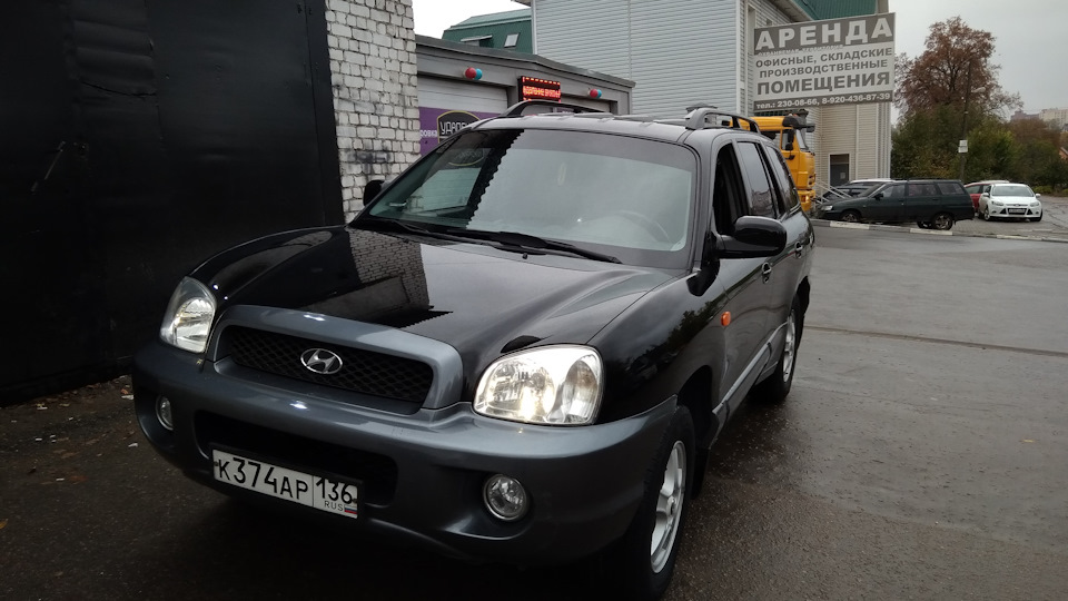 Замена задних стоек — Hyundai Santa Fe (1G), 2,7 л, 2004 года | визит ...