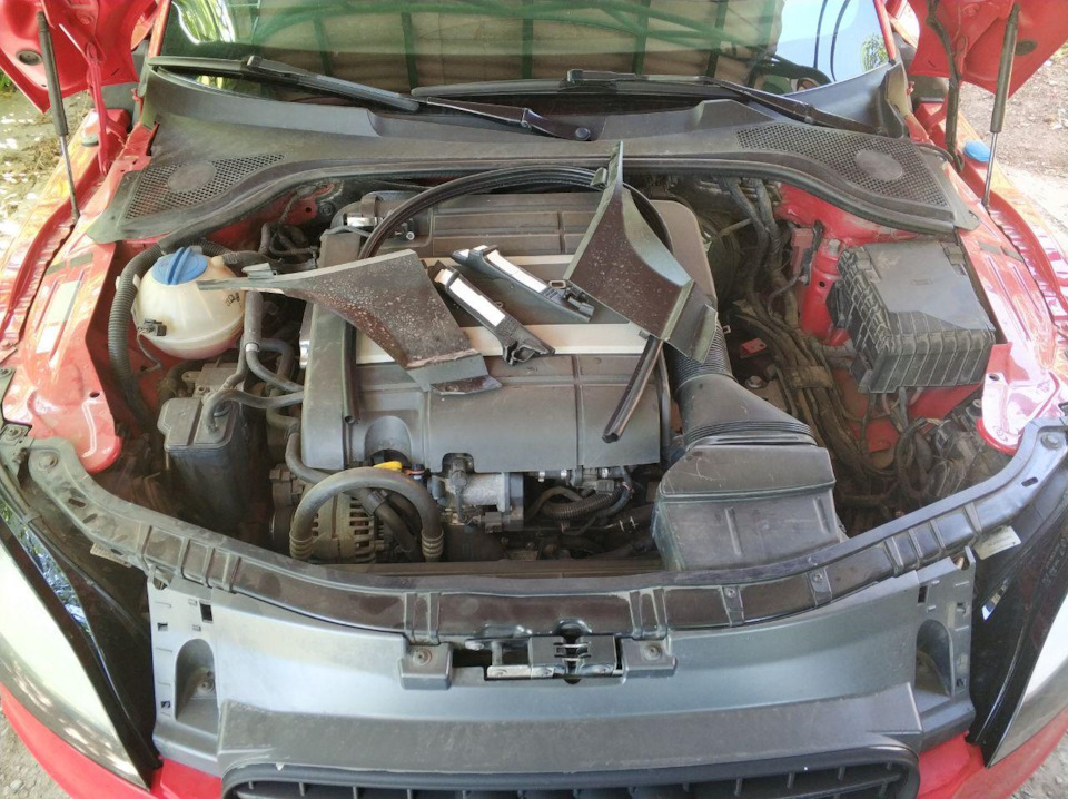 Восстановление подкапотки — Audi TT (2G), 2 л, 2007 года | своими ...
