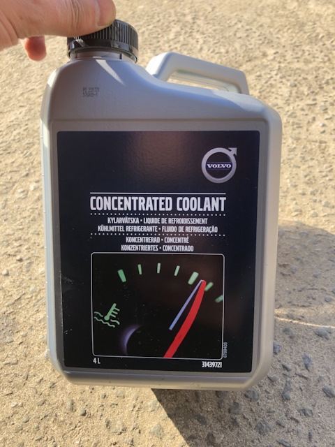 31439721 АНТИФРИЗ 4Л (КОНЦ) / ANTI-FREEZE Volvo | Запчасти на DRIVE2