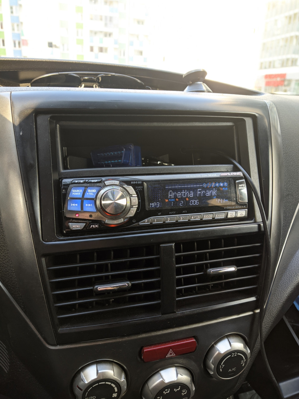 Alpine 9853r взамен 9833r — Subaru Impreza XV, 2 л, 2010 года ...