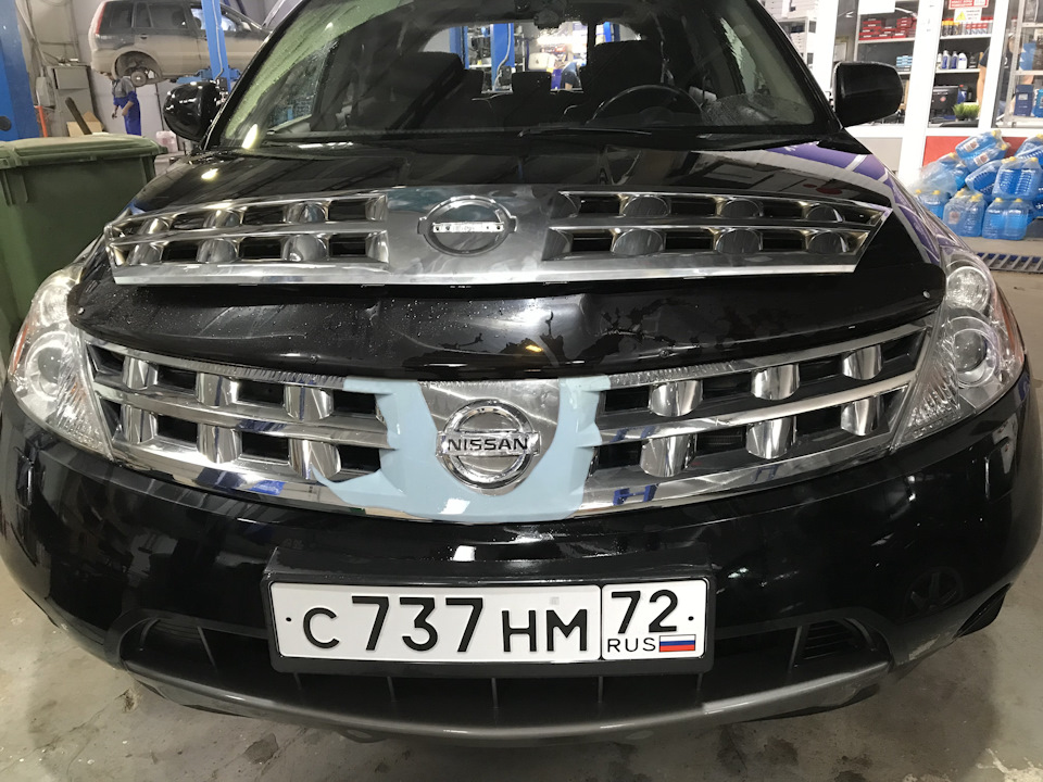 Замена решётки радиатора Z50 — Nissan Murano I, 3,5 л, 2007 года ...