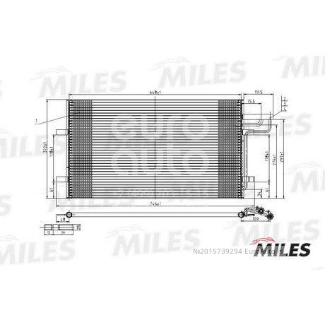 ACCB000 Радиатор кондиционера (конденсор) MILES | Запчасти на DRIVE2