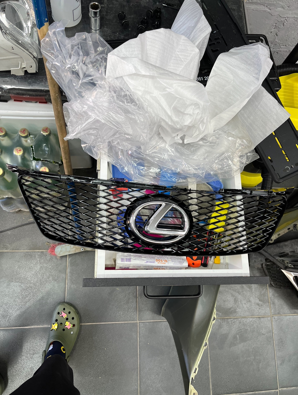 Передняя губа GFX + решетка f-sport — Lexus IS II, 2,5 л, 2008 года | стайлинг | DRIVE2