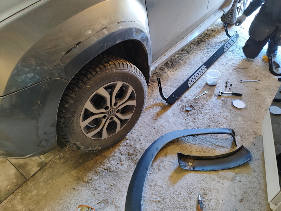 Защита на арки, разочарование — Nissan Terrano III, 2 л, 2016 года ...