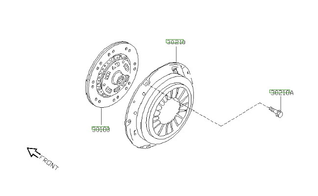 Часть 52.1 парт-номера для замены сцепления — Nissan Pathfinder (3G), 2 ...