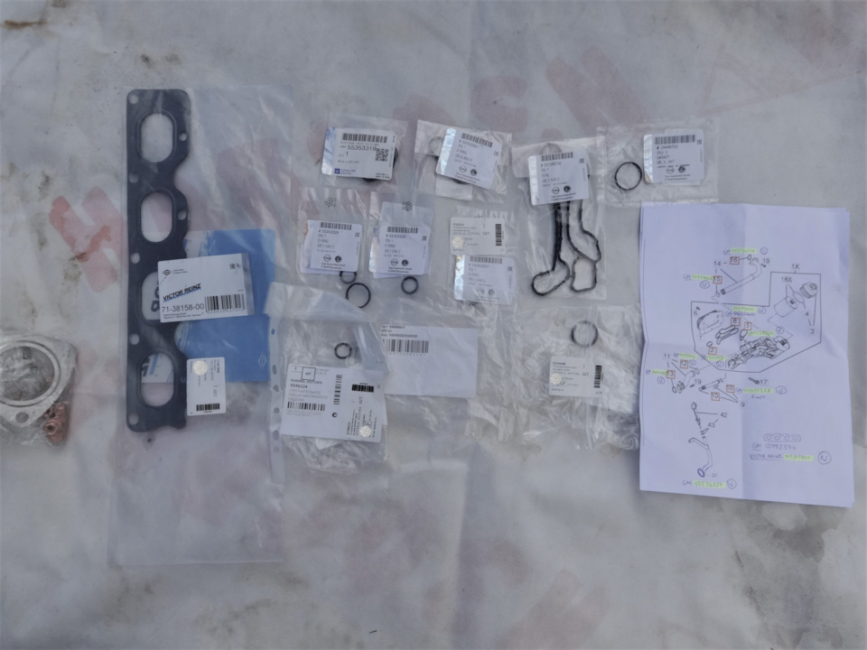 Вторая замена прокладок теплообменника — Opel Astra J, 1,6 л, 2012 года ...