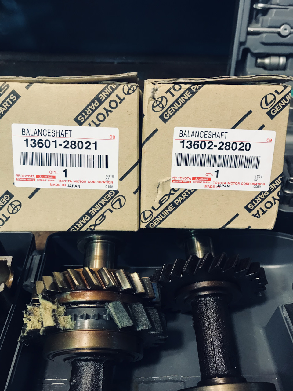 Замена балансировочных валов 2 AZ FE — Toyota Estima (III), 2,4 л, 2006 ...