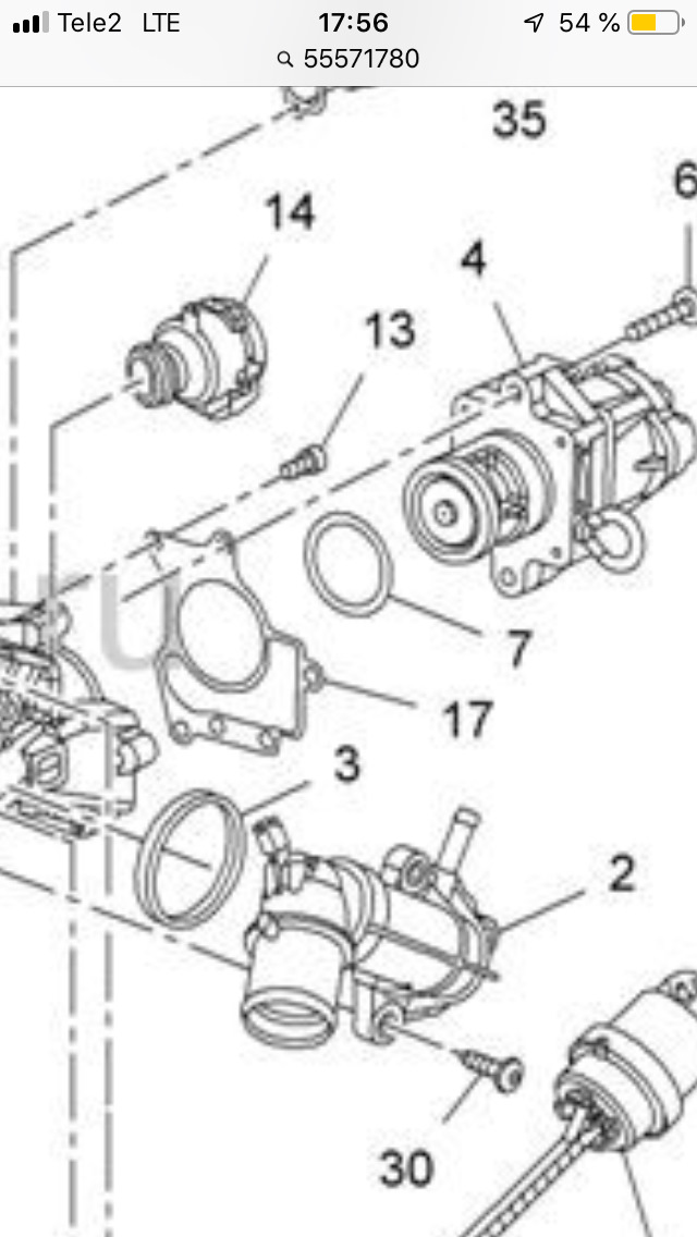 55571780 ПРОКЛАДКА ЕГР, GM | Запчасти на DRIVE2