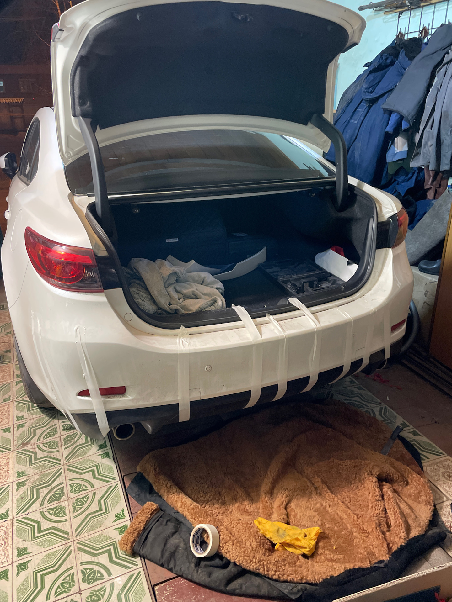 Задний диффузор MV Tuning — Mazda 6 (3G) GJ, 2,5 л, 2017 года ...