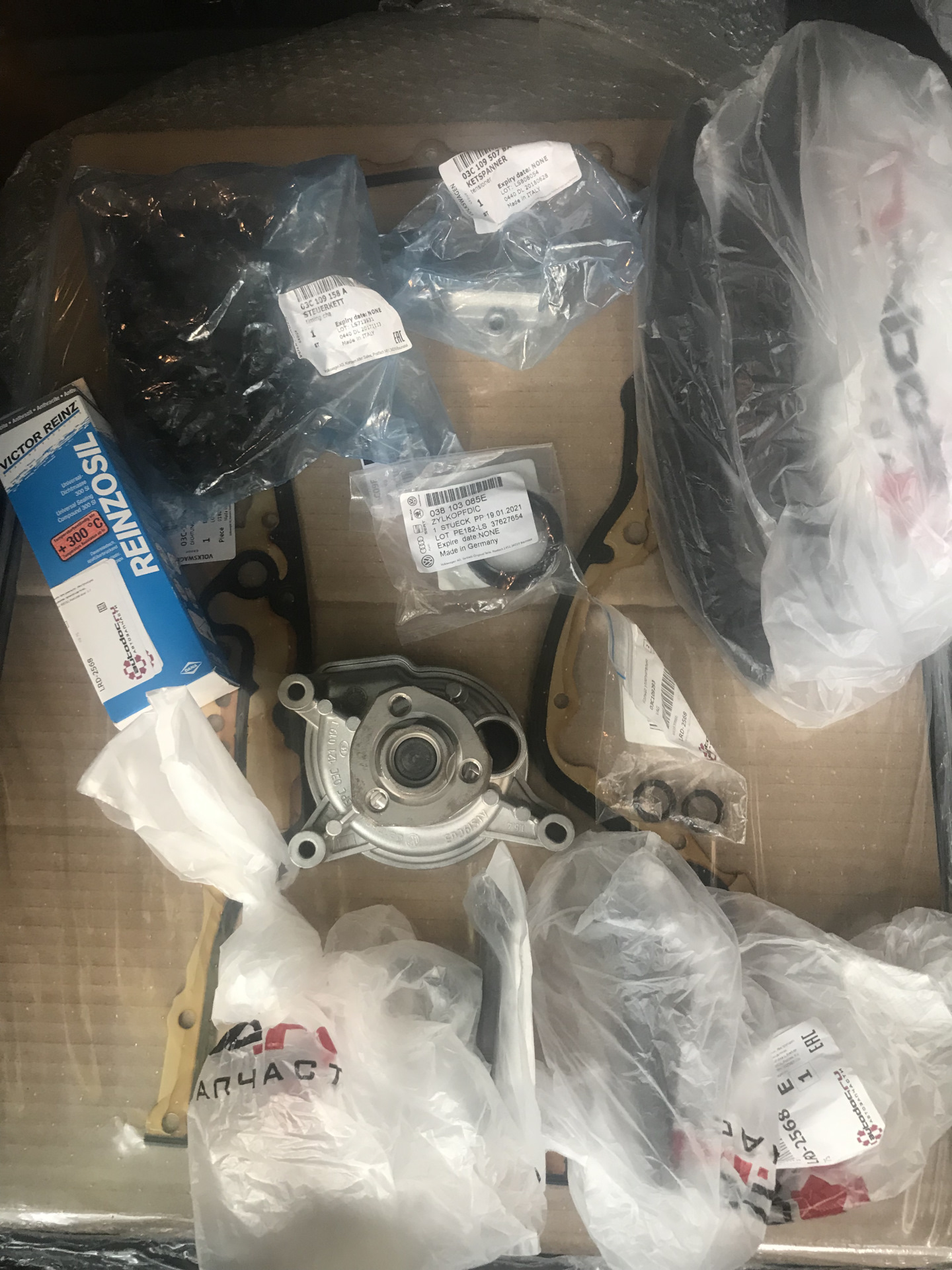 ГРМ. Плановое обслуживание — Volkswagen Tiguan (1G), 1,4 л, 2013 года ...