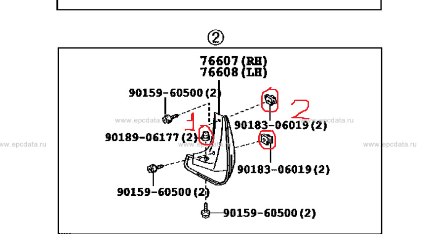 Клипсы которые используются в камри 40 — Toyota Camry (XV40), 2,4 л ...