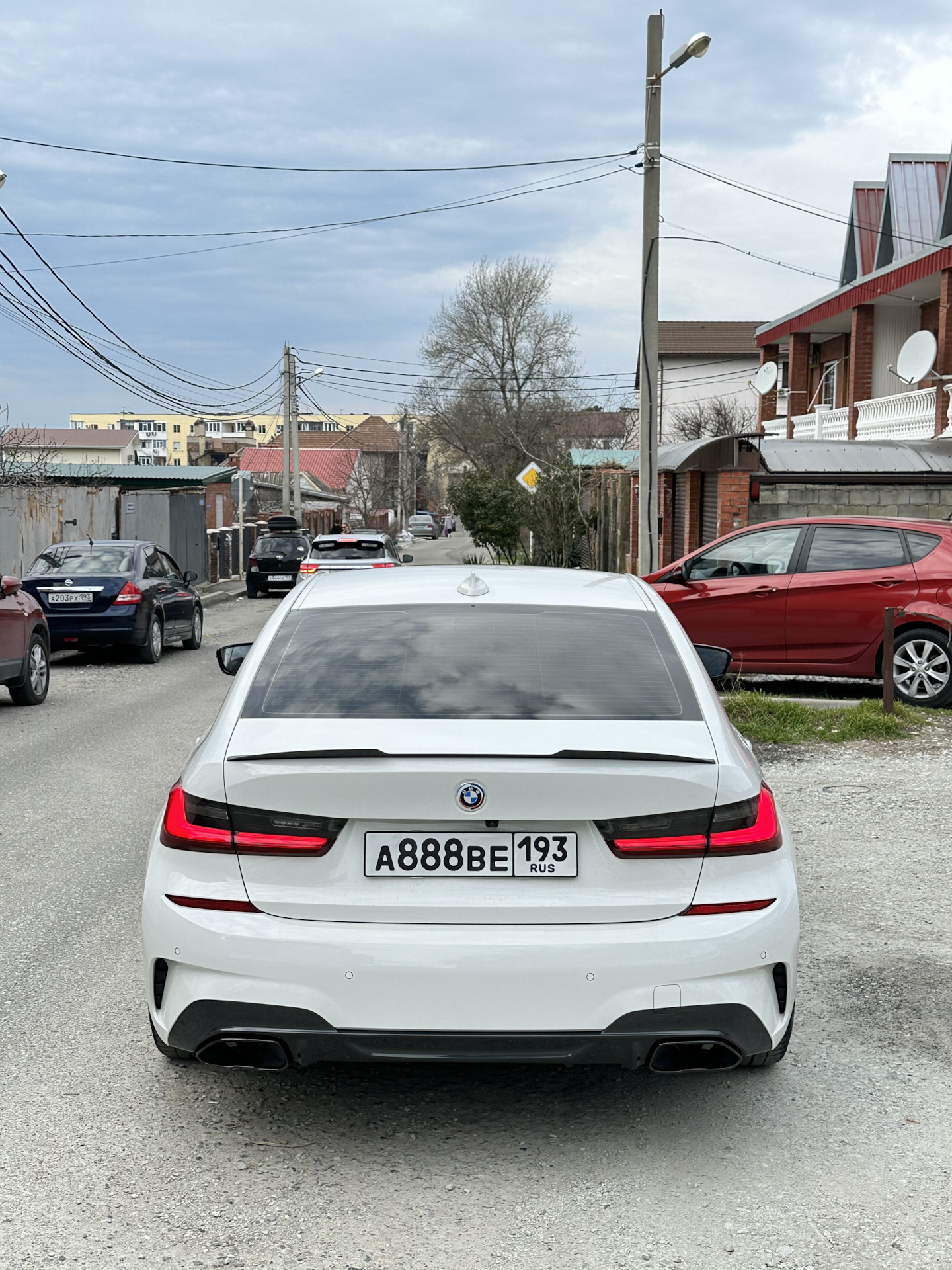 Установка оригинального диффузора M340 — BMW 3 series (G20), 2 л, 2020 ...