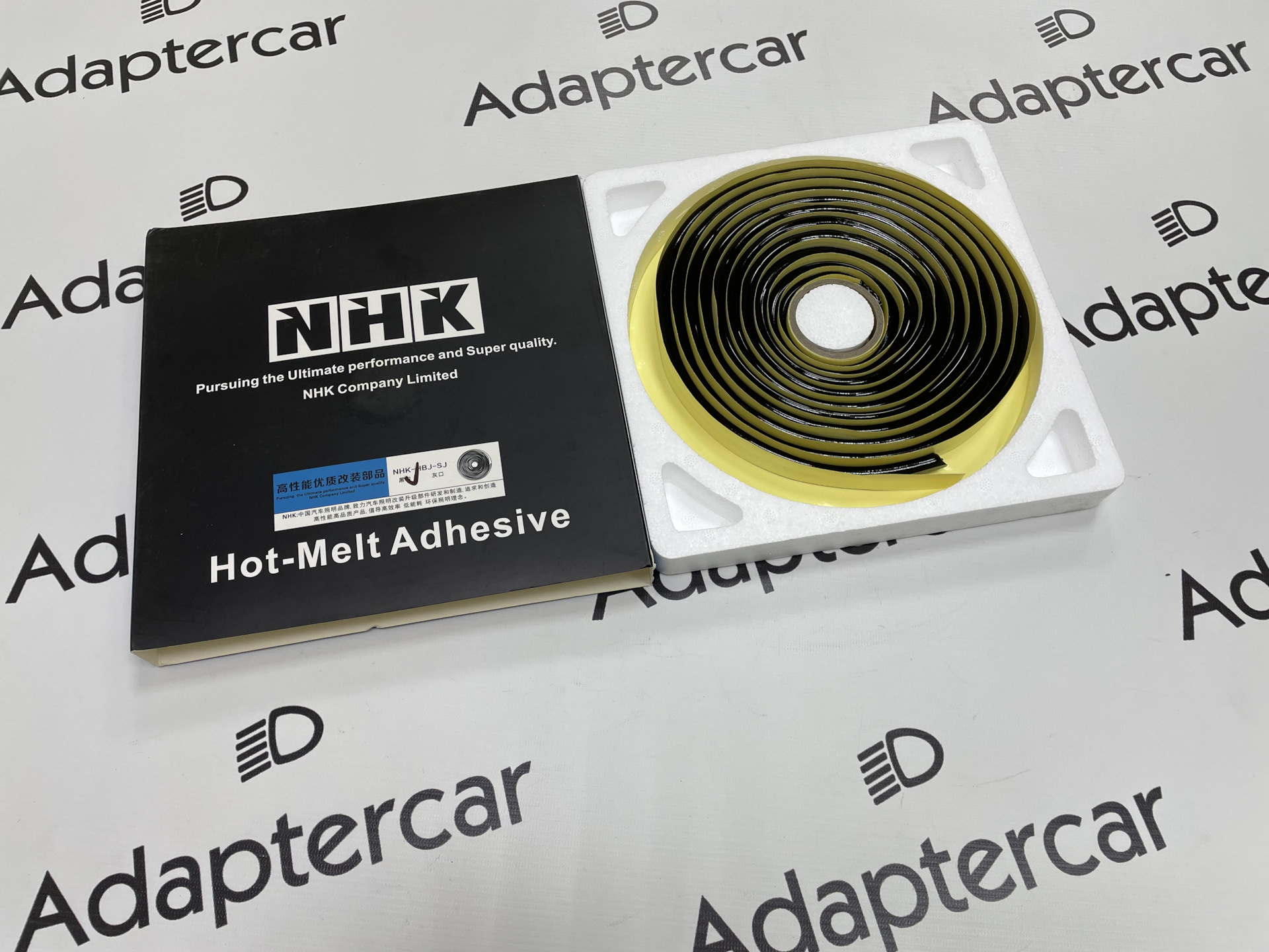 Герметик бутиловый для сборки фар, HNK Hard, 4.57м.x 7.9мм. (черный ...