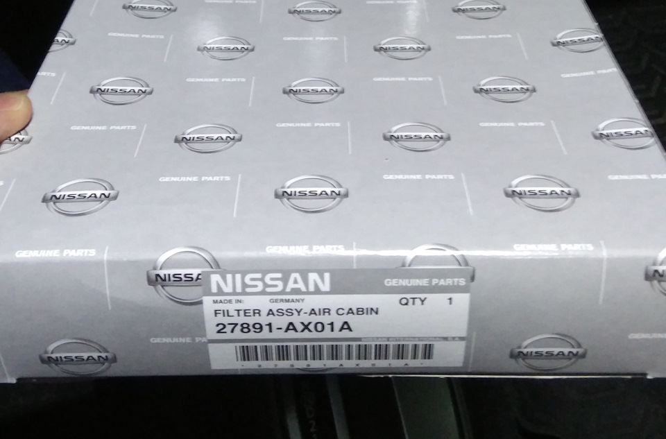 27891AX01A Фильтр салона NISSAN INFINITI | Запчасти на DRIVE2
