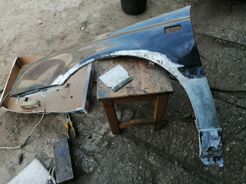 Ремонт крыла)… — Volkswagen Golf Mk3, 1,8 л, 1993 года | кузовной ...