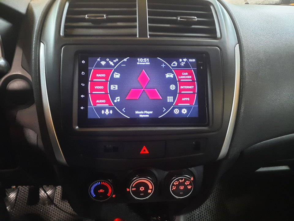 Очередное, внедрение андроида. Шлейф подрулевой. — Mitsubishi ASX, 1,6 ...